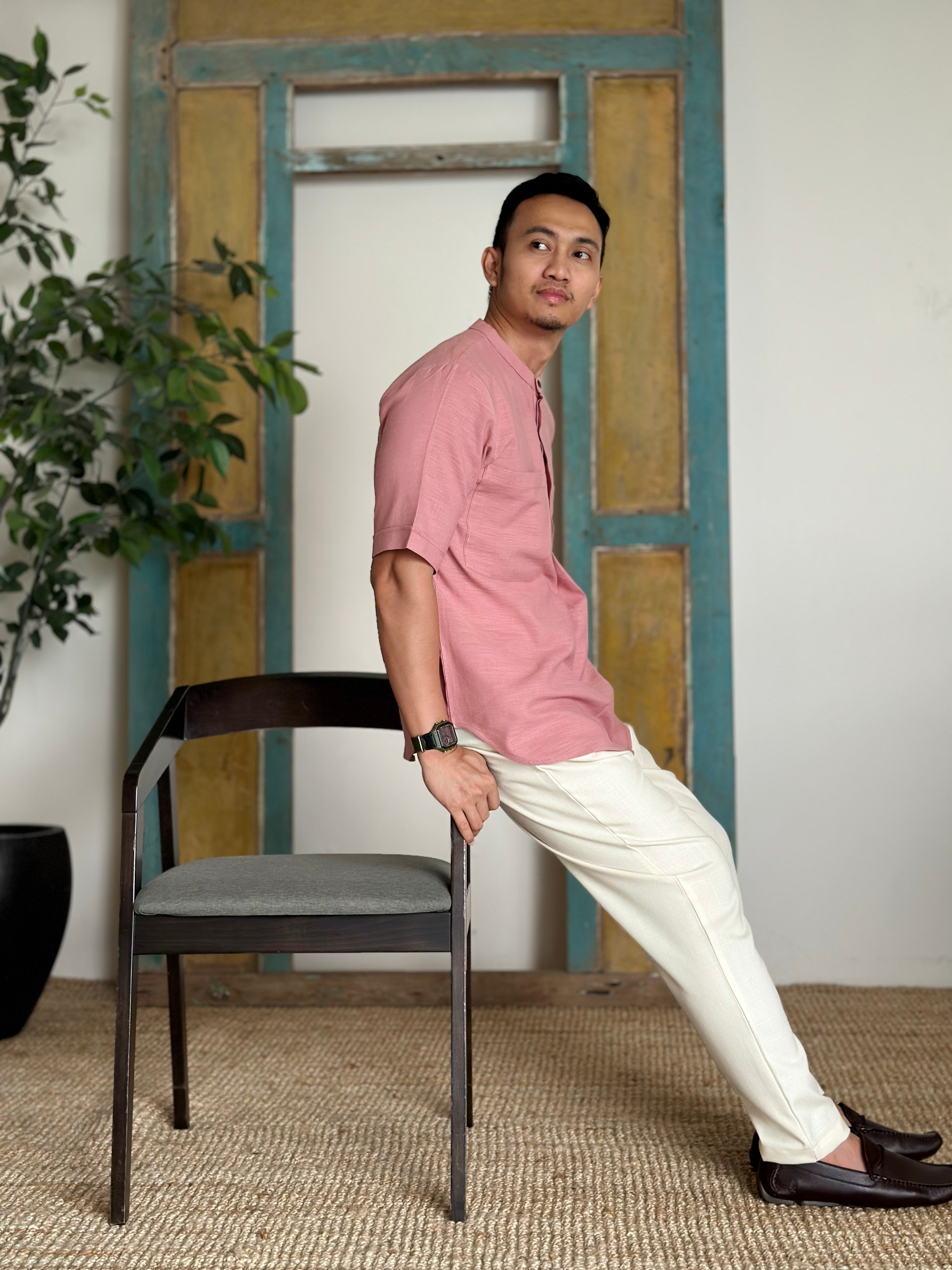 ABU Pocket Kurta in Pink – KENIT®